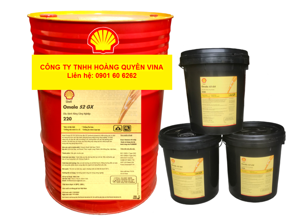 Dầu báng răng Shell Omala S2 GX 220 - Công Ty Tnhh Hoàng Quyên Vina Dầu ...